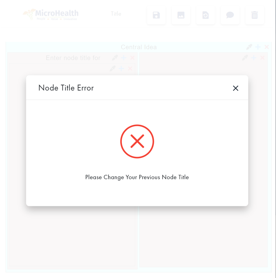 TreeMap: Sometimes after deleting a node, the Node Title Error modal will display when Add Child ...