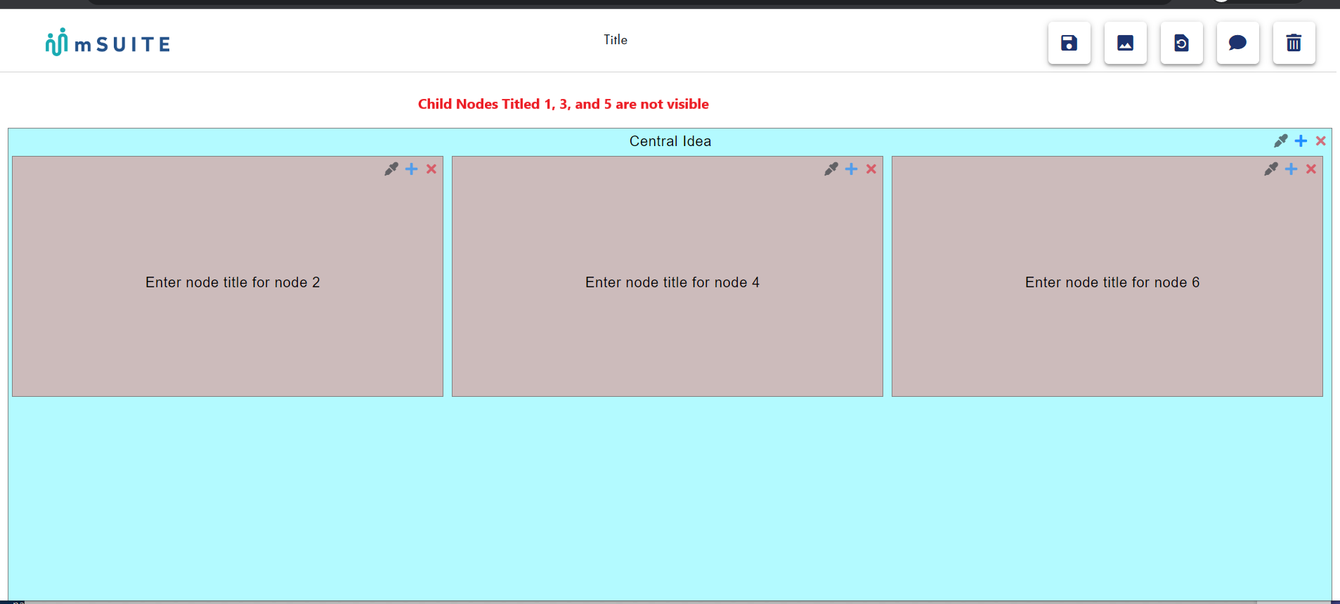 TreeMap: After clicking "Add Child Node" when several children exists, made some children ...