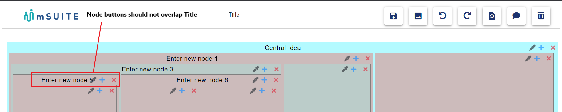 TreeMap: Node buttons should not overlap Title. · Issue #766 · MicroHealthLLC/mSuite · GitHub