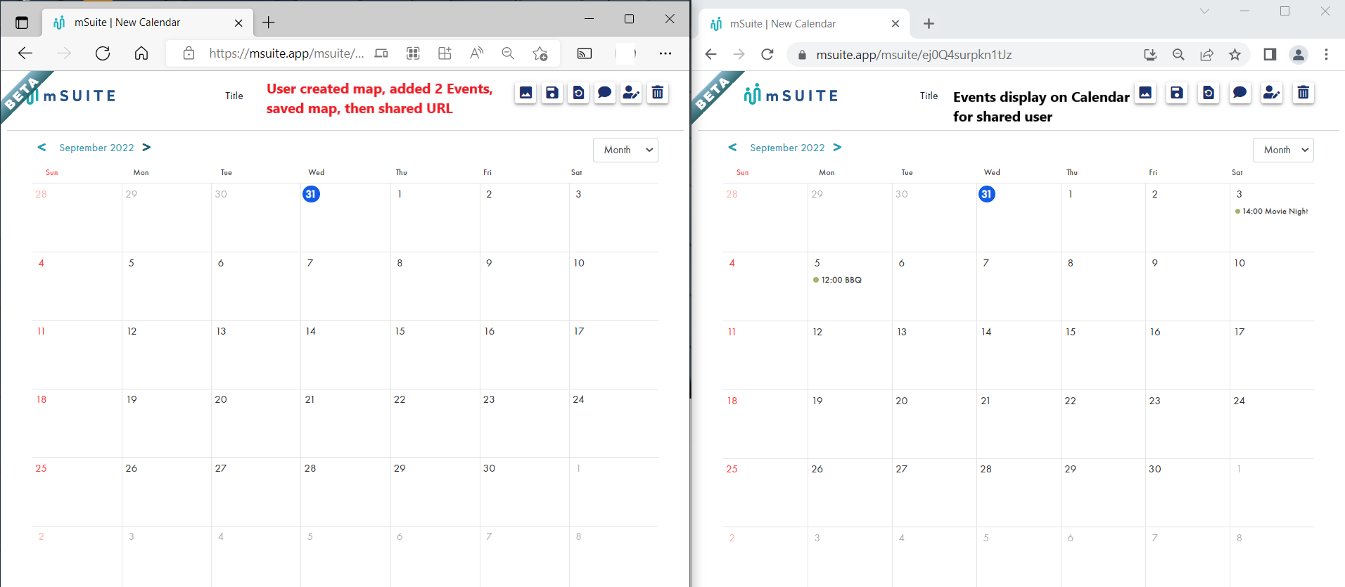 Calendar should automatically update without reload browser (create ...