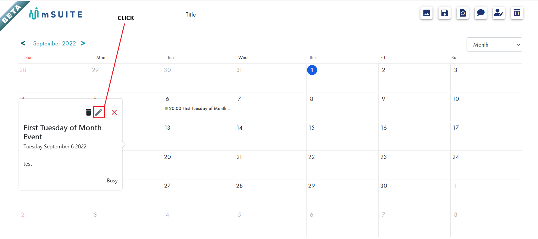 Calendar: Sometimes, unable to Add Recurrence when "On" date selected, since "Continue" button ...