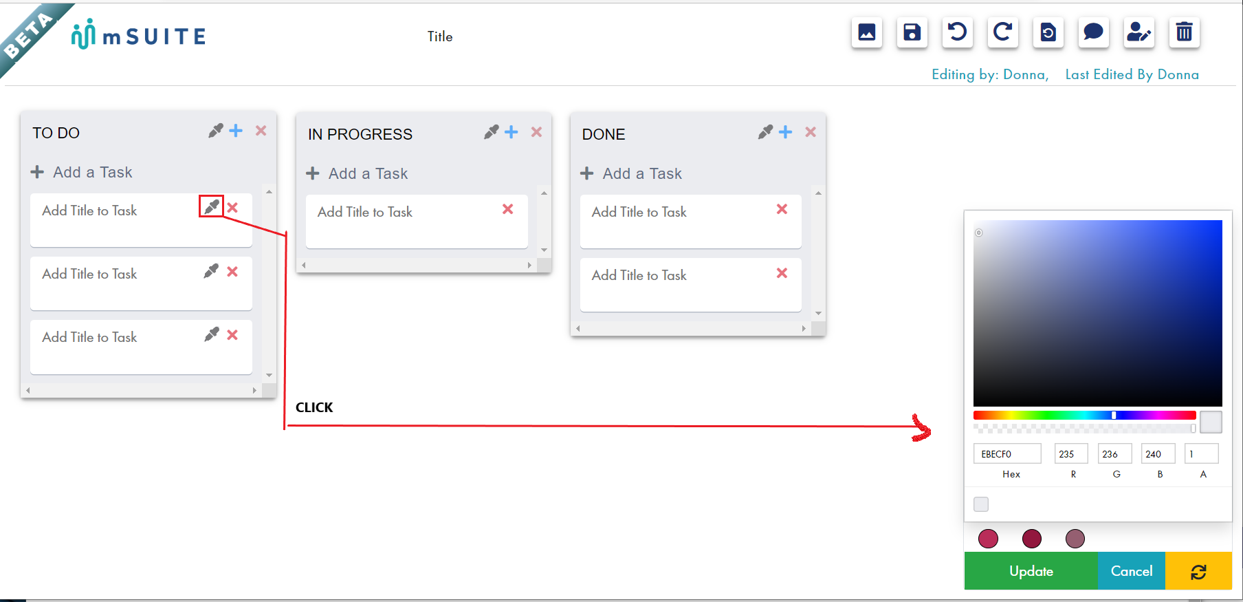 Kanban map: Include ability to change the background color of Task(s) · Issue #963 ...