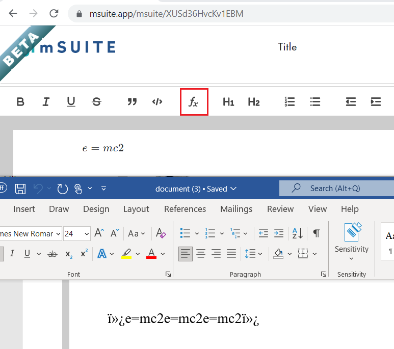 Notepad map: Possible to fix display of formula for download file ...