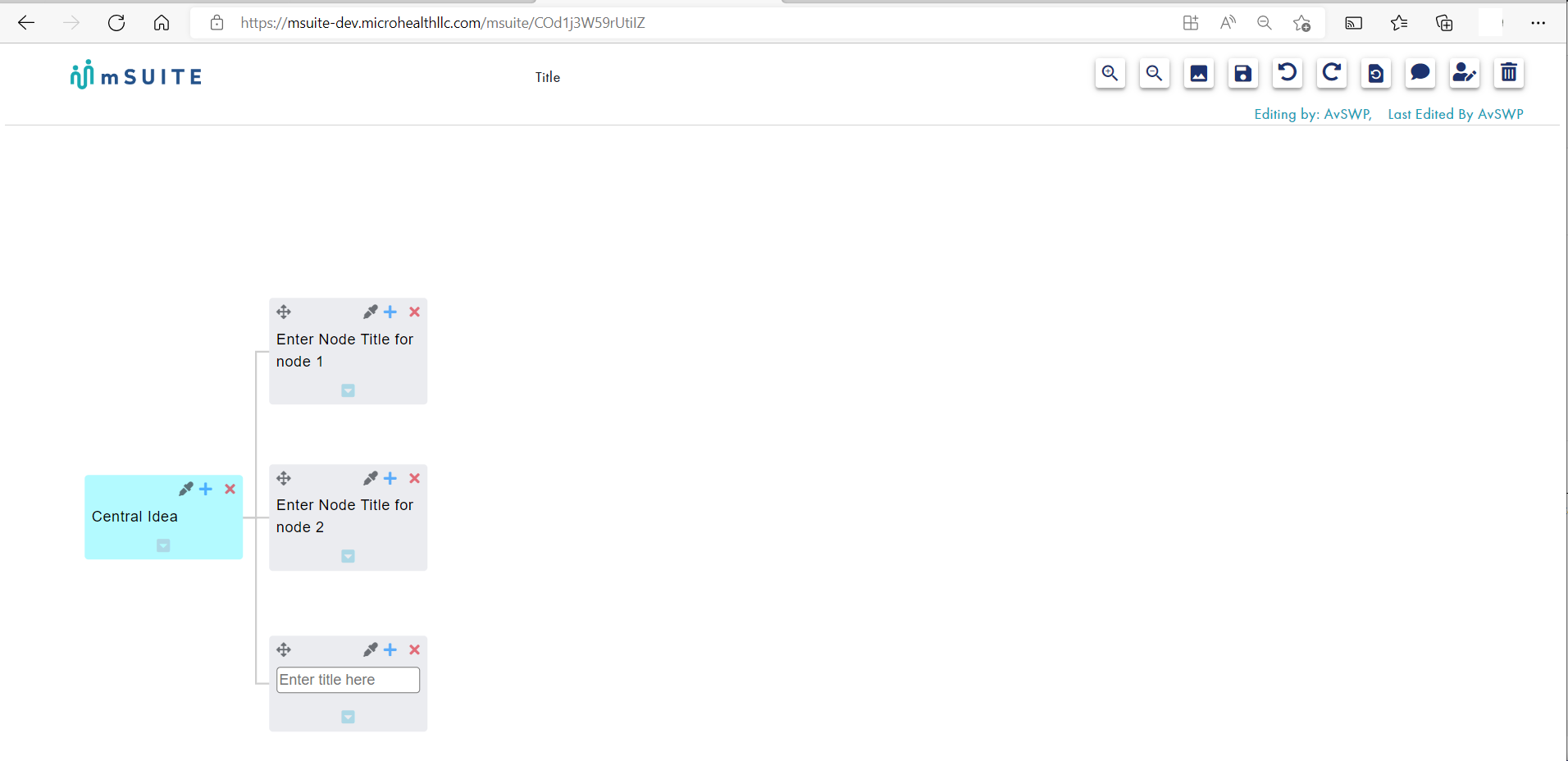 DEV TreeChart and FlowMap: New node should consistently be given default Title; node Title ...