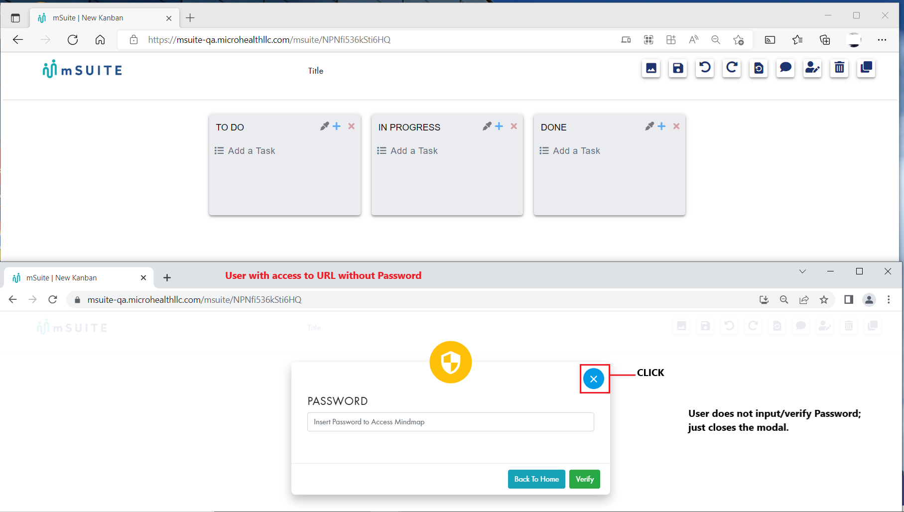 User should not be able to access/update/delete/reset/duplicate/save a map that is Save Private ...