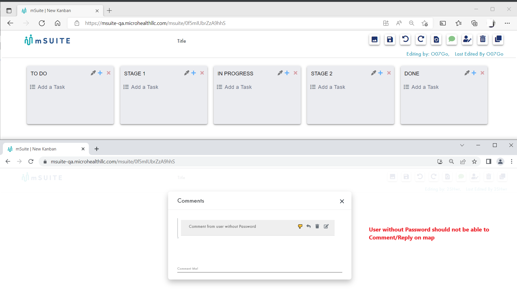 User should not be able to access/update/delete/reset/duplicate/save a map that is Save Private ...