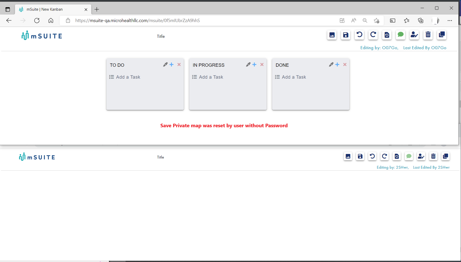 User should not be able to access/update/delete/reset/duplicate/save a map that is Save Private ...