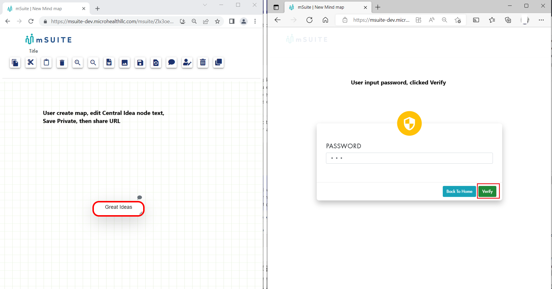 Mindmap: Save Private map (without default content) should not get automatically deleted after ...