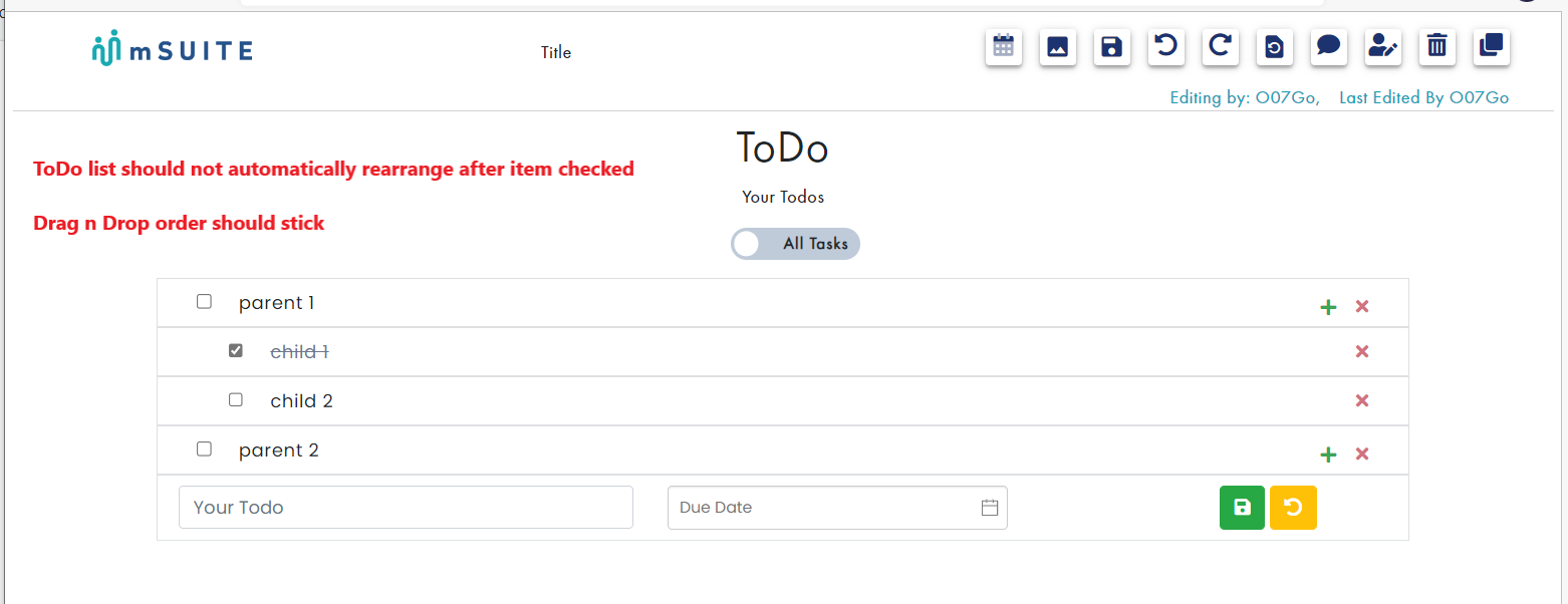 ToDo drag n drop order should stick after item checked complete · Issue #1181 · MicroHealthLLC ...
