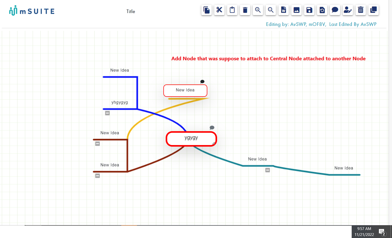 Mindmap: New node should have been child of Central Node instead of another node · Issue #1246 ...