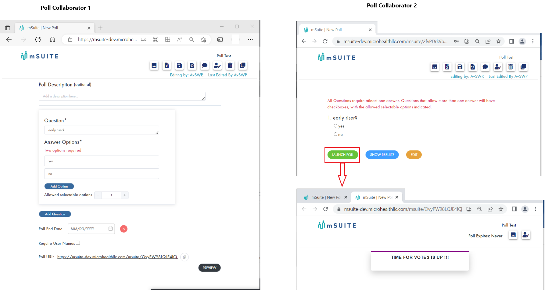 Poll Map: Clicking "LAUNCH" for Save Private map results in dysfunctional Poll Vote · Issue ...