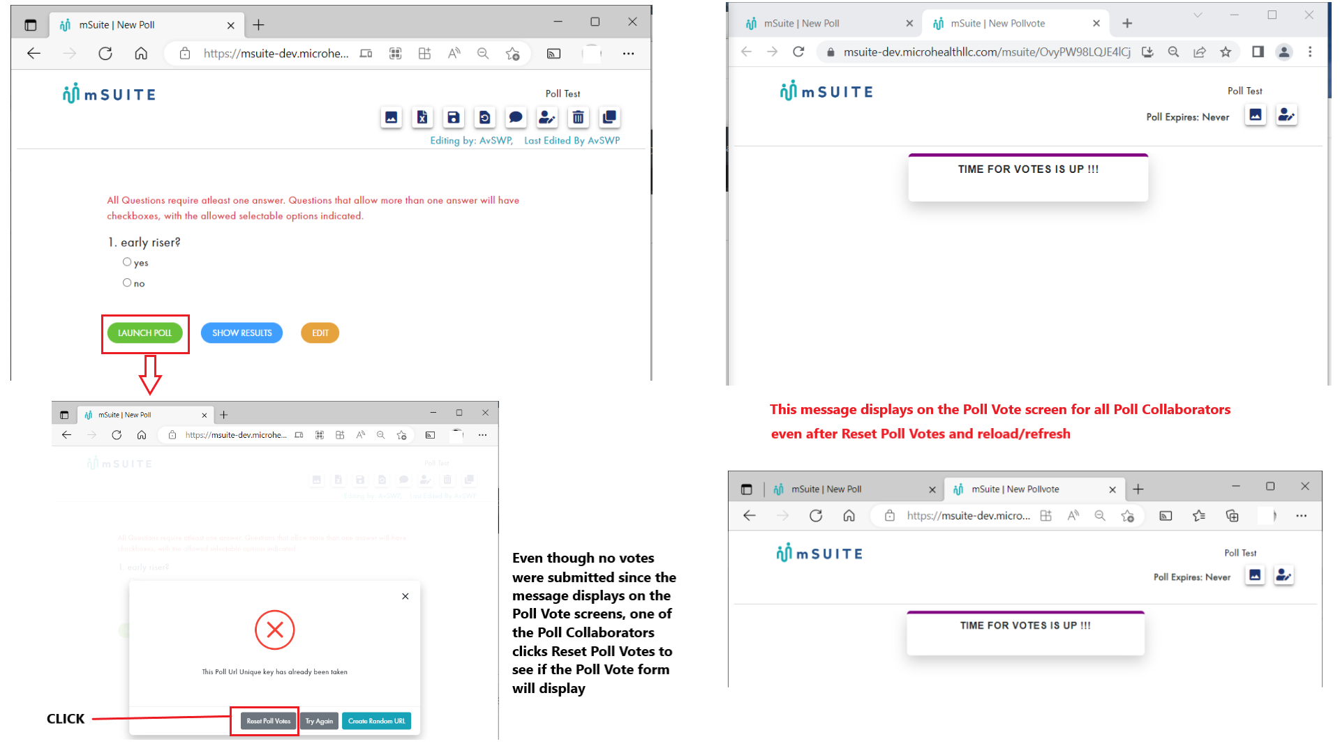 Poll Map: Clicking "LAUNCH" for Save Private map results in ...