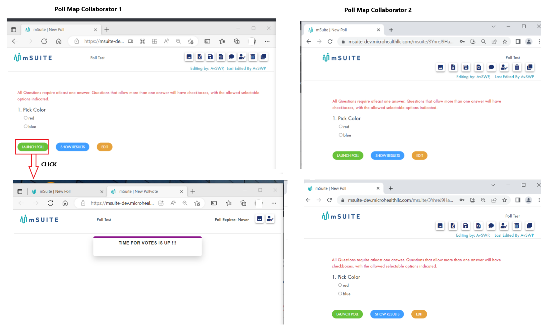 Poll Map: Clicking "LAUNCH" for Save Private map results in dysfunctional Poll Vote · Issue ...