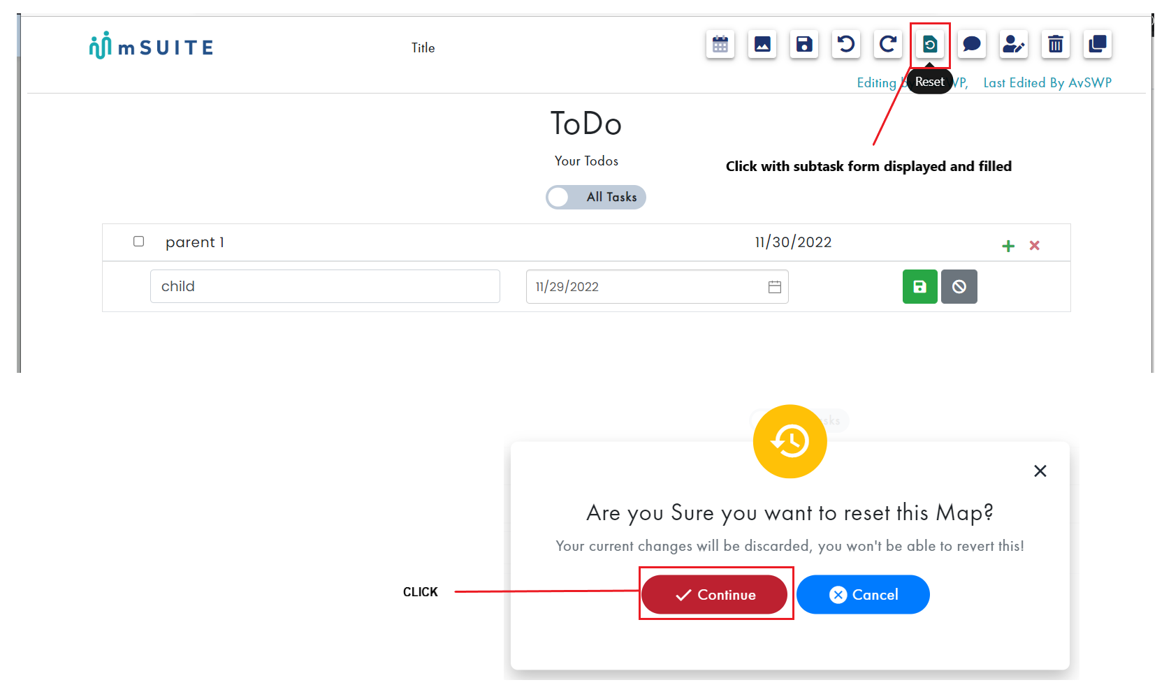 ToDo map: Confirm "Reset" should display default ToDo · Issue #1273 · MicroHealthLLC/mSuite · GitHub