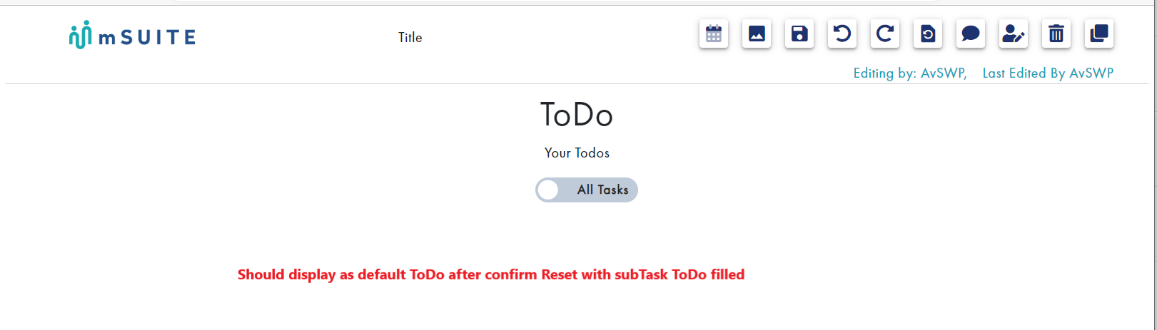 ToDo map: Confirm "Reset" should display default ToDo · Issue #1273 · MicroHealthLLC/mSuite · GitHub