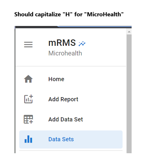Should capitalize "H" for "MicroHealth" · Issue #840 · MicroHealthLLC/mRMS · GitHub