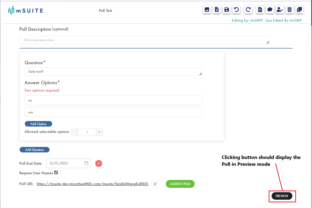 Poll Map: Clicking "PREVIEW" button should display the Poll in Preview mode · Issue #1291 ...
