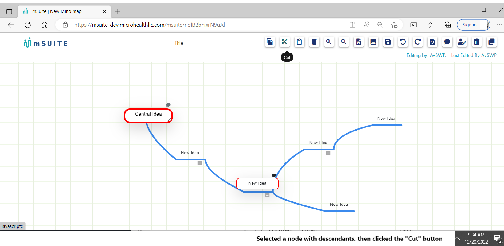 Mindmap: Cutting a node should consistently remove the node AND its descendants · Issue #1323 ...