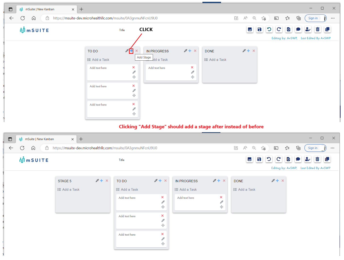 Kanban: "Add Stage" should consistently function according to requirement · Issue #1327 ...