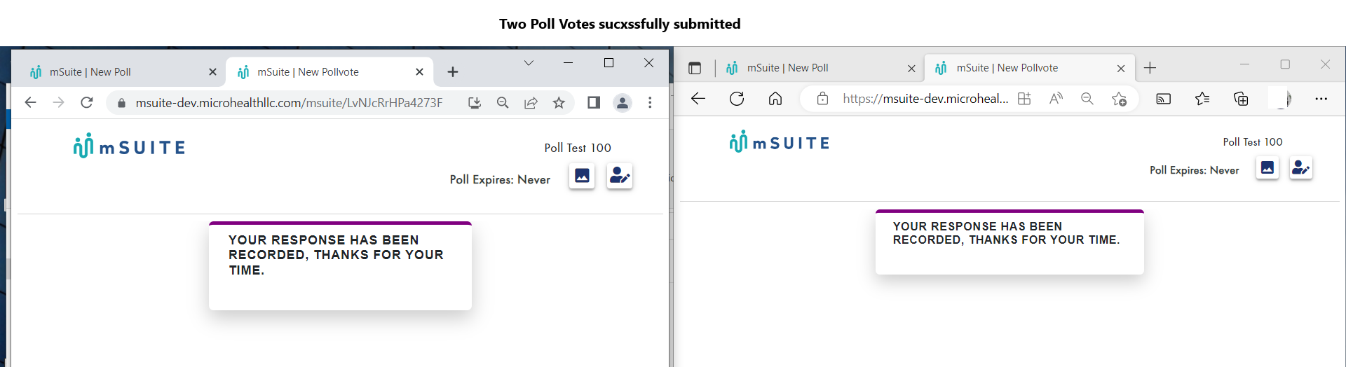 Submit Poll Vote should consistently update Poll Results · Issue #1338 · MicroHealthLLC/mSuite ...