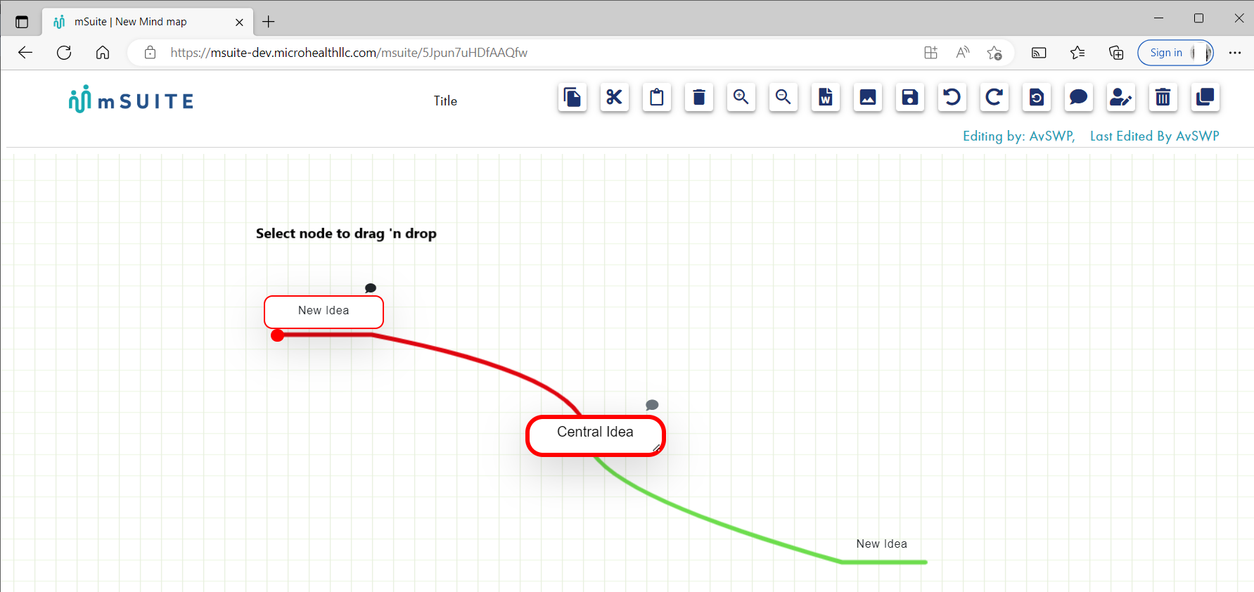 Mindmap: Node should not automatically disappear after drag 'n drop · Issue #1356 ...