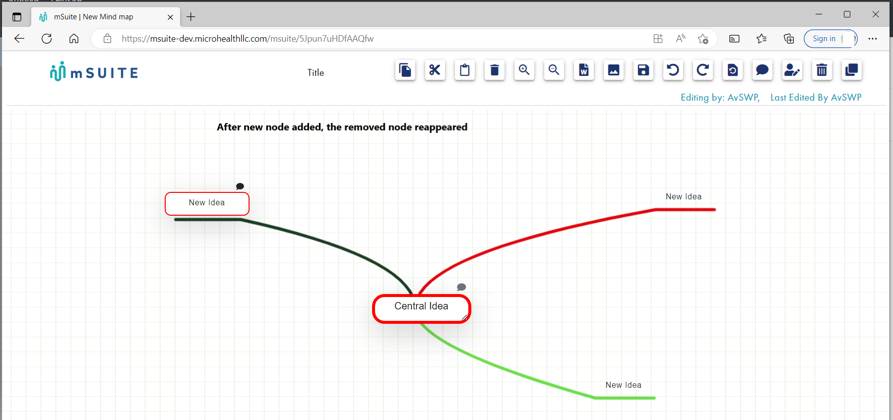Mindmap: Node should not automatically disappear after drag 'n drop · Issue #1356 ...