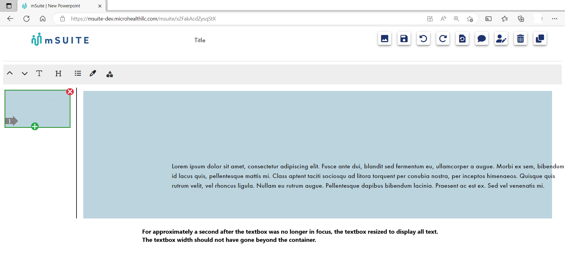 Presentation: Fix bug that reverts edited text after textbox automatically extends beyond the ...