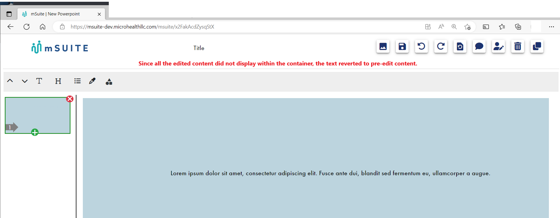 Presentation: Fix bug that reverts edited text after textbox automatically extends beyond the ...