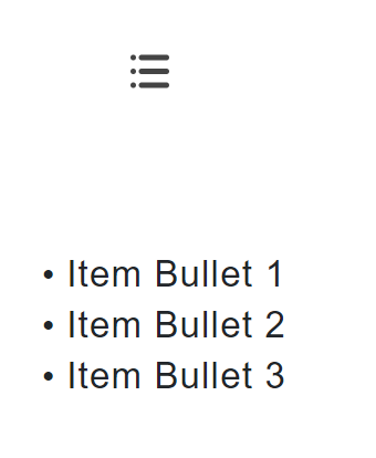Presentation: "Text with Bullet" should function as "Bulleted List" when clicked, instead of one ...