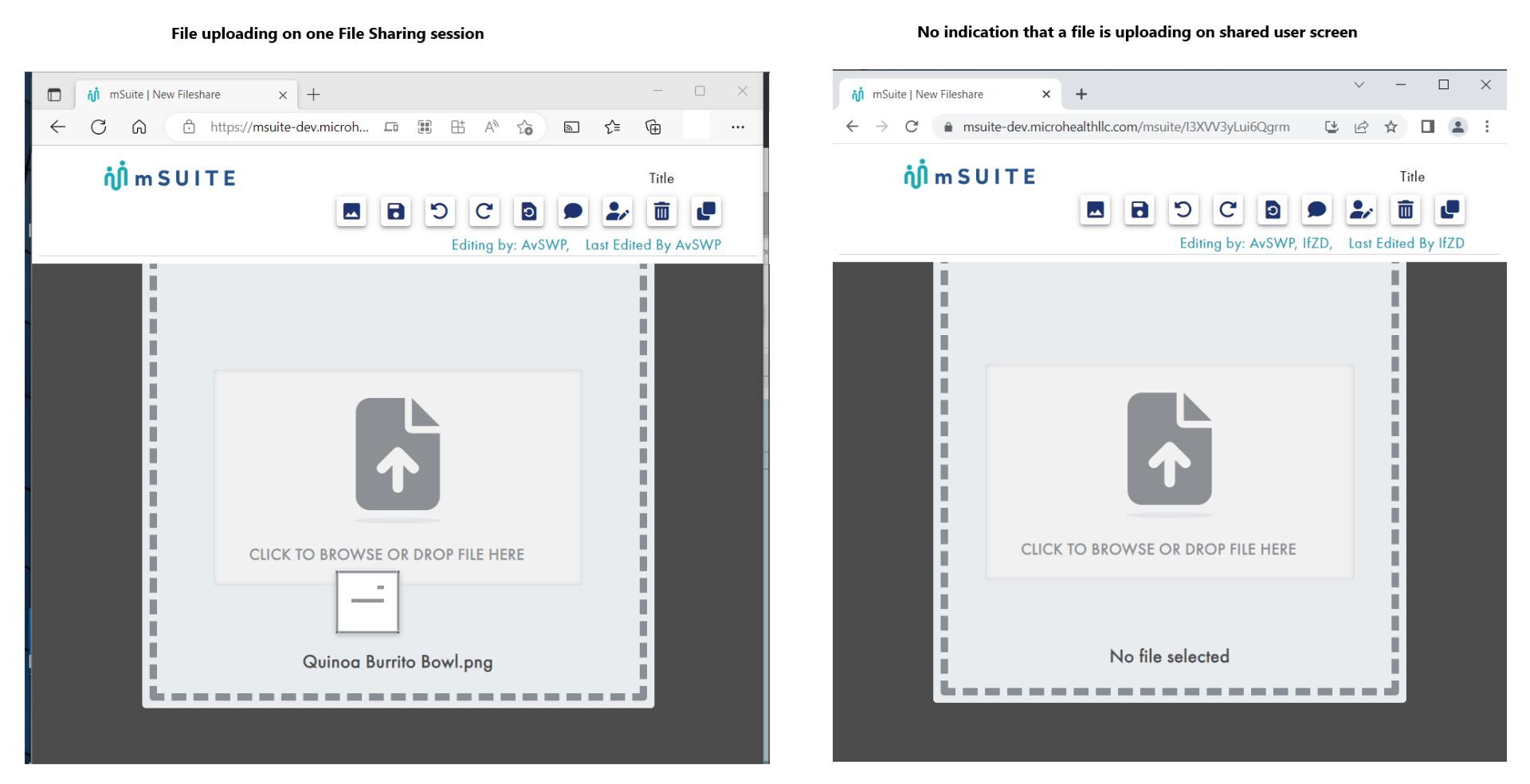 File Transfer map: Should include actively uploading icon on shared ...