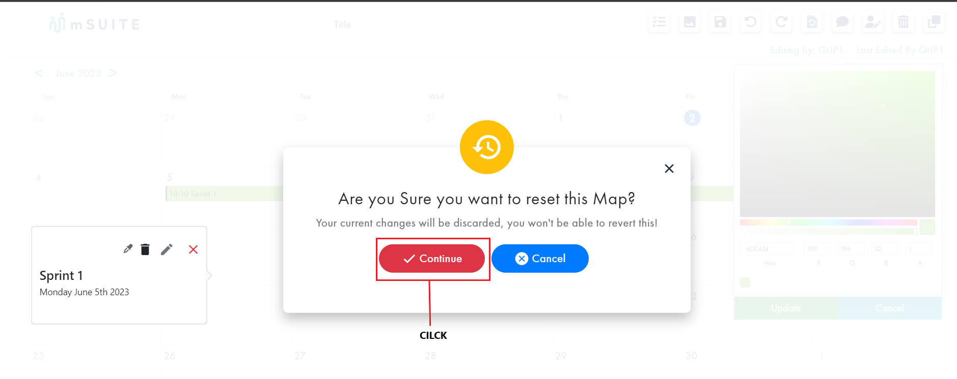 All Maps: Only default map should display after Confirm Reset. No modals, forms, etc. · Issue ...