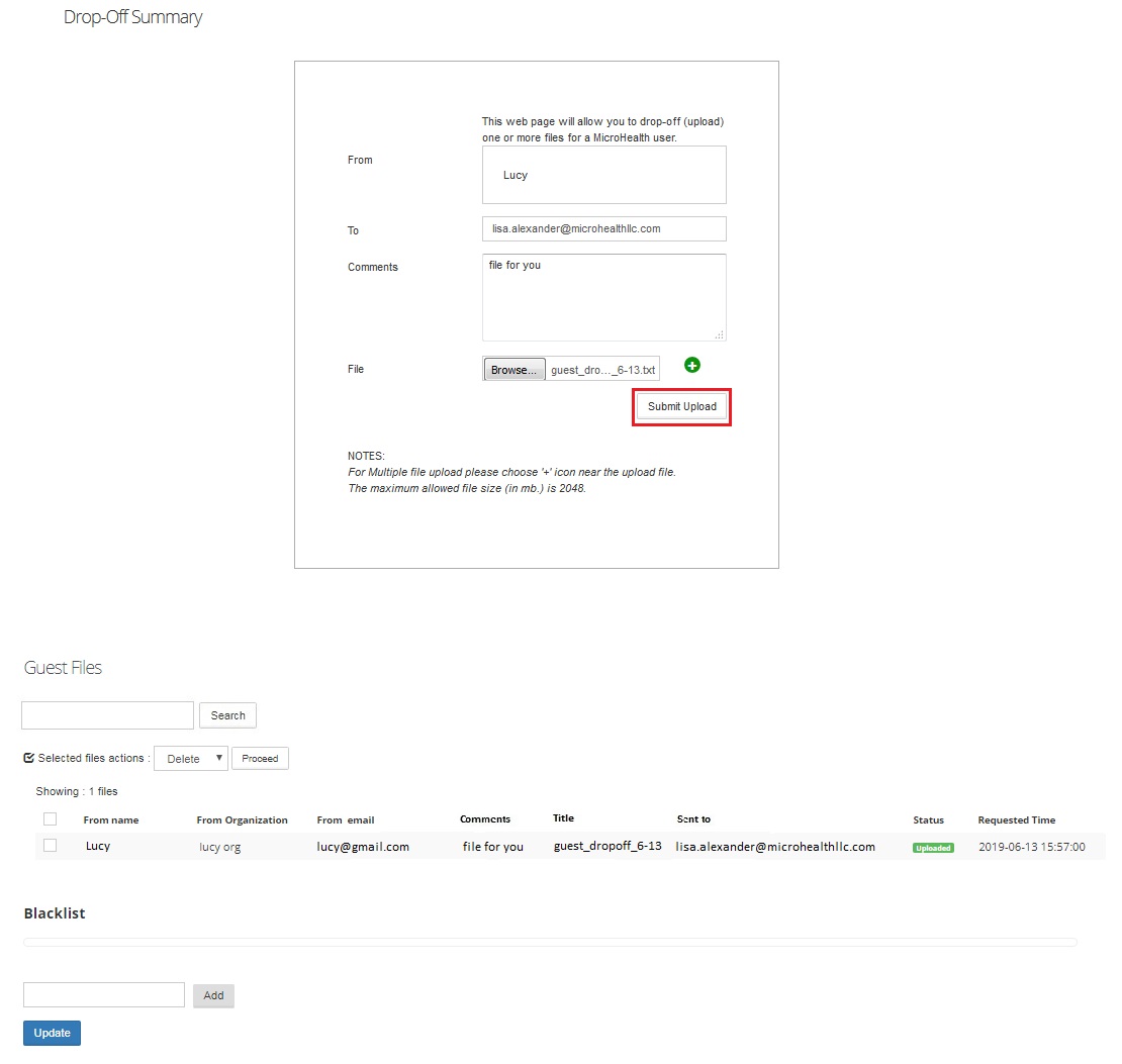 Include Guests Drop-off Files screen · Issue #323 · MicroHealthLLC ...