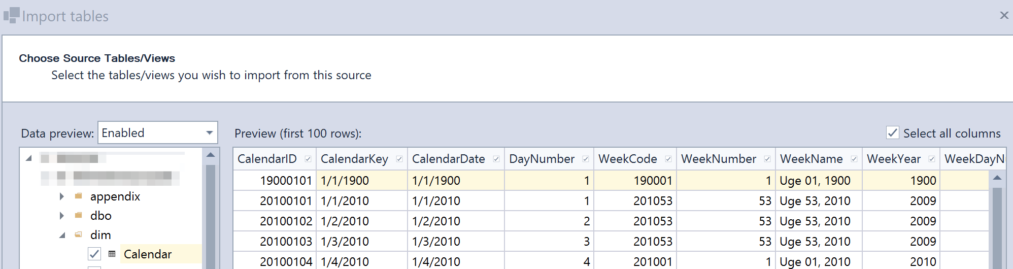 New Import Tables Select all columns crashes TE3 · Issue #204 · TabularEditor/TabularEditor3 ...