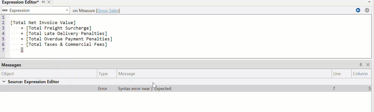 Show errors on the line number or something more than the red squiggly · TabularEditor ...