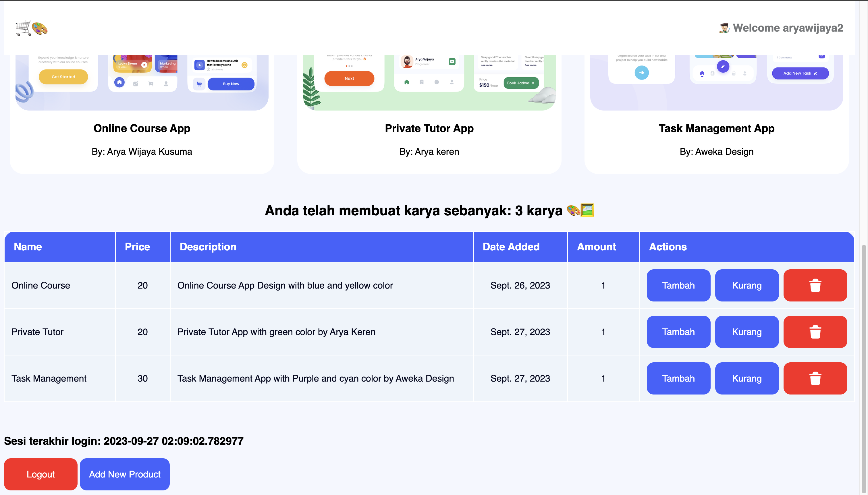 GitHub - aryawijayak/shopping-art: Tugas 2 Pemrograman Berbasis Platform
