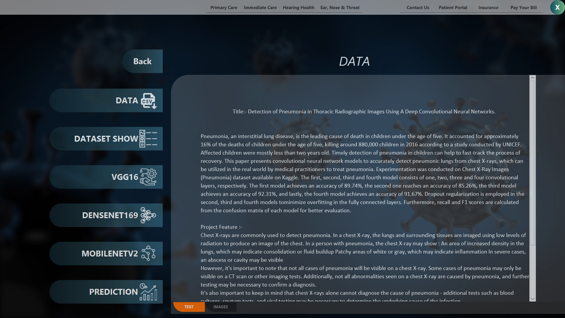Github Ritikajain 134 Detection Of Pneumonia In Thoracic Radiographic