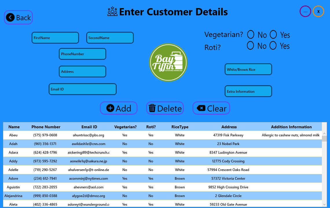 GitHub - TanithFlory/Tiffin-Business-Management