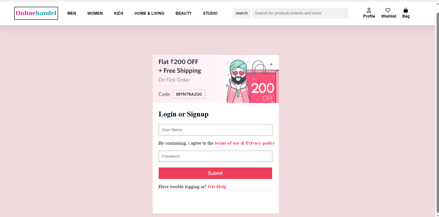 GitHub - sharunnd/myntra-clone: Myntra is a major Indian fashion e ...