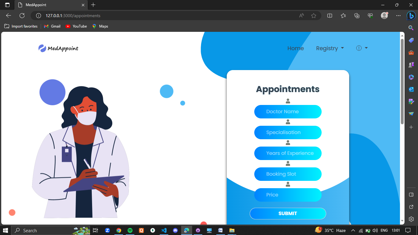 GitHub - mrenigmatic19/MedAppoint
