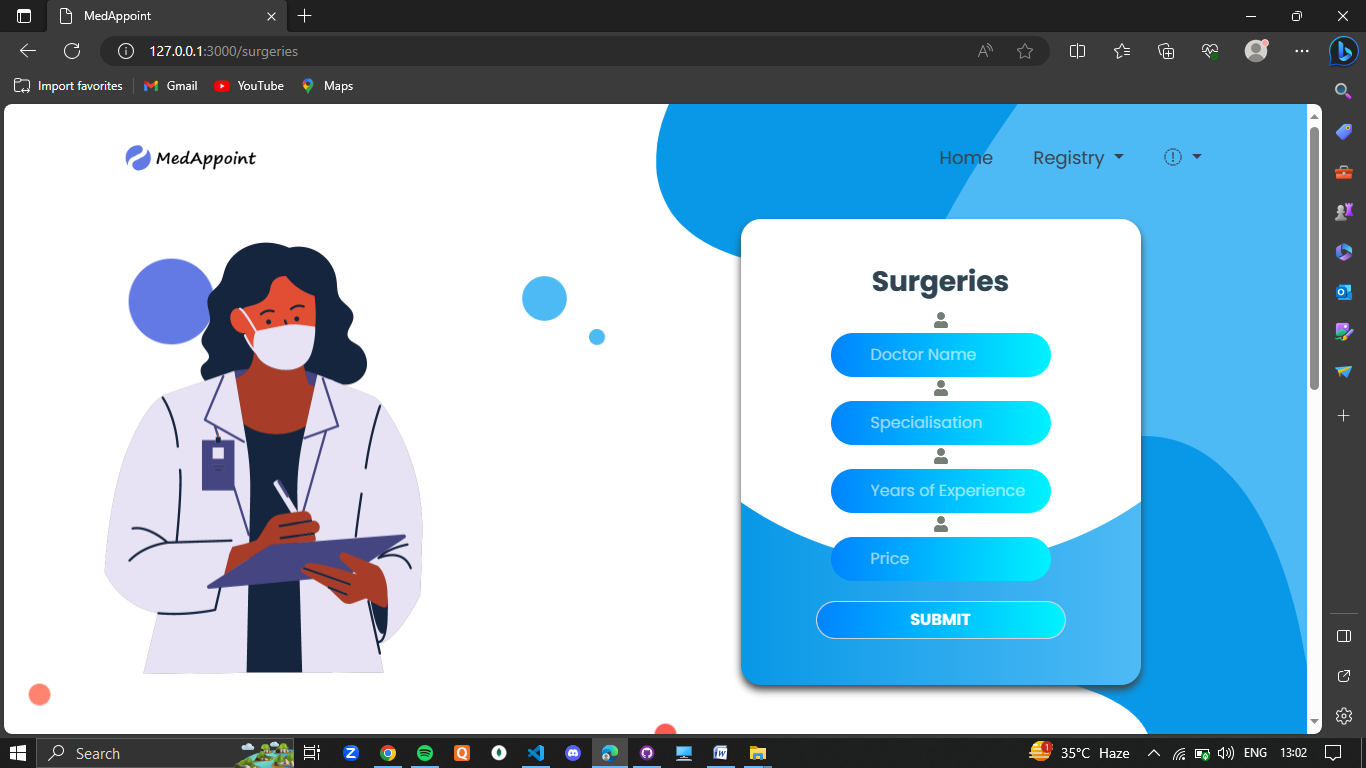 GitHub - mrenigmatic19/MedAppoint