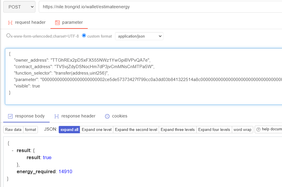 How to estimate energy consumption for TRC20 · Issue #4978 · tronprotocol/java-tron · GitHub