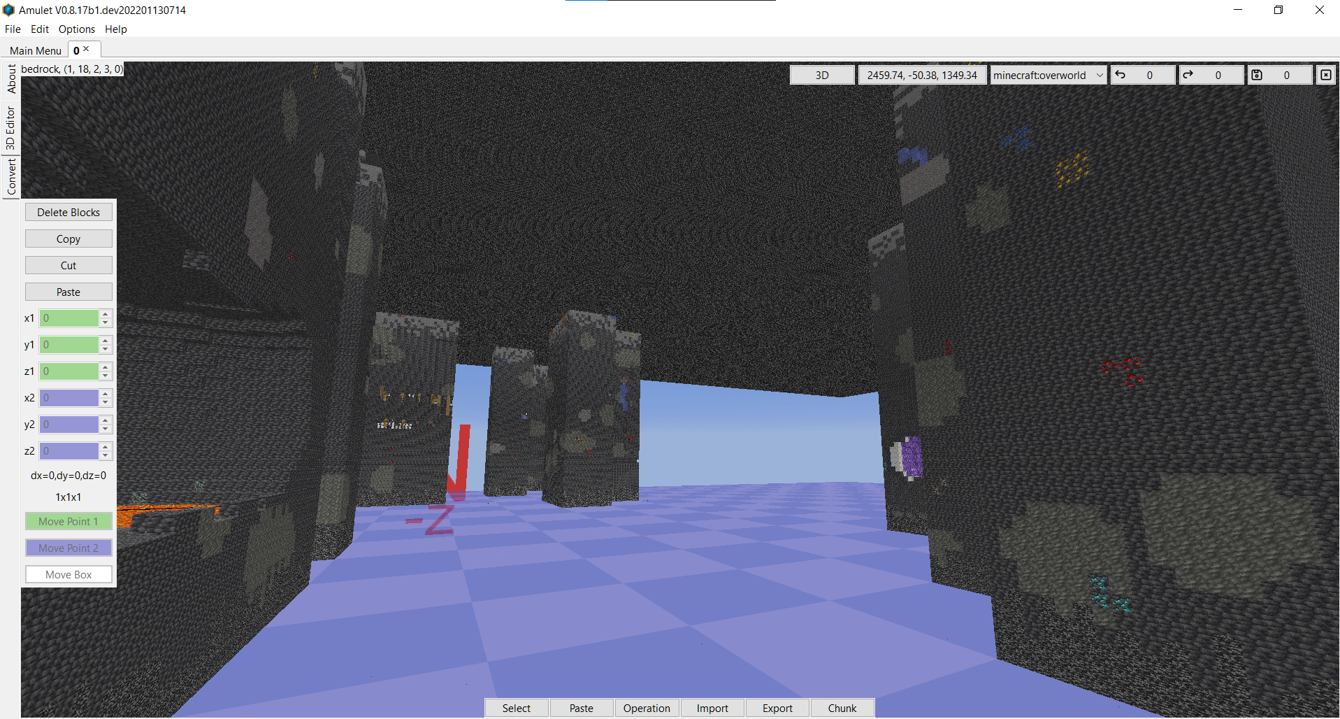 Chunks not loading below Y-0 · Issue #504 · Amulet-Team/Amulet-Map-Editor · GitHub