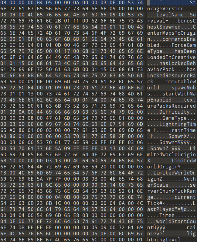 [Bug Report] Errors Loading level.dat Files in Newer World Updates ...