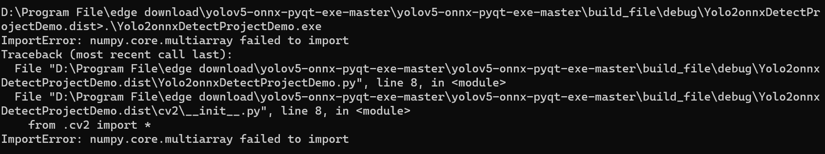 关于打包 · Issue #2 · xun-xh/yolov5-onnx-pyqt-exe · GitHub 关于打包 · Issue #2 · xun-xh/yolov5-onnx-pyqt-exe · GitHub