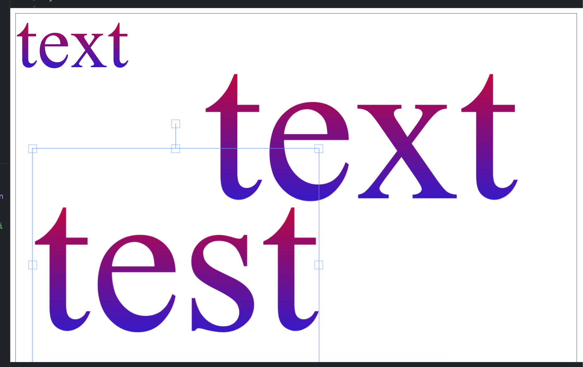 Incorrect Gradient behavior of Textbox when resizing/scaling or setting big number of font size ...