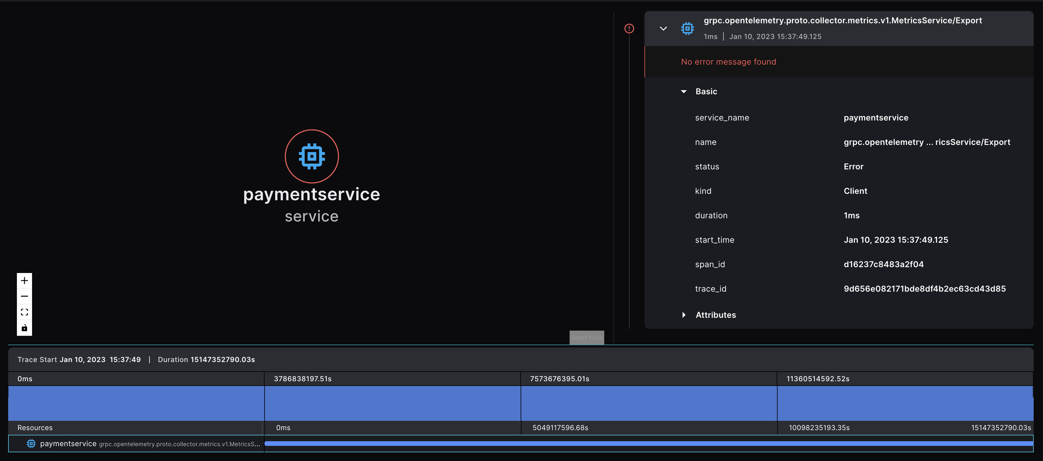 🐞 Trace View Error Indication · Issue 1030 · Teletraceteletrace · Github 