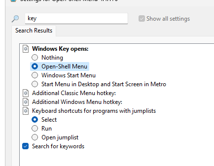 Windows Key Opening Wrong Menu · Open-Shell Open-Shell-Menu · Discussion #1552 · GitHub