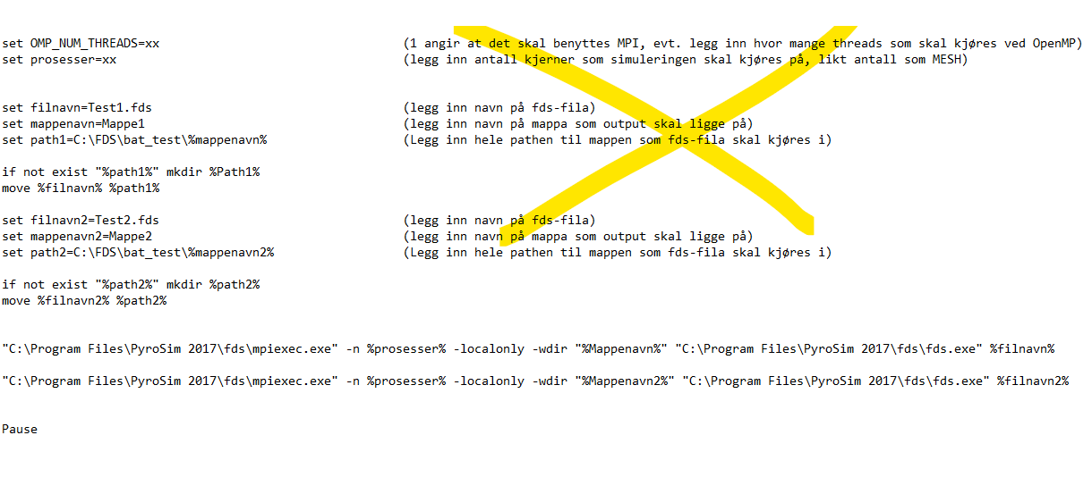 Creating .bat files for running fds case(s) · Issue #11170 · firemodels/fds · GitHub