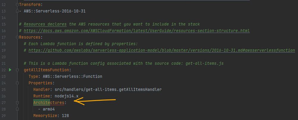AWS SAM template.yaml parser does not recognise `Architectures` property · Issue #3132 · aws/aws ...