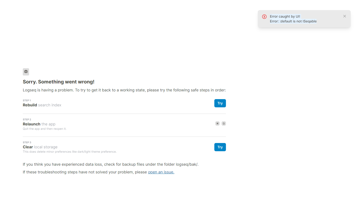 Ui problem · Issue #7514 · logseq/logseq · GitHub